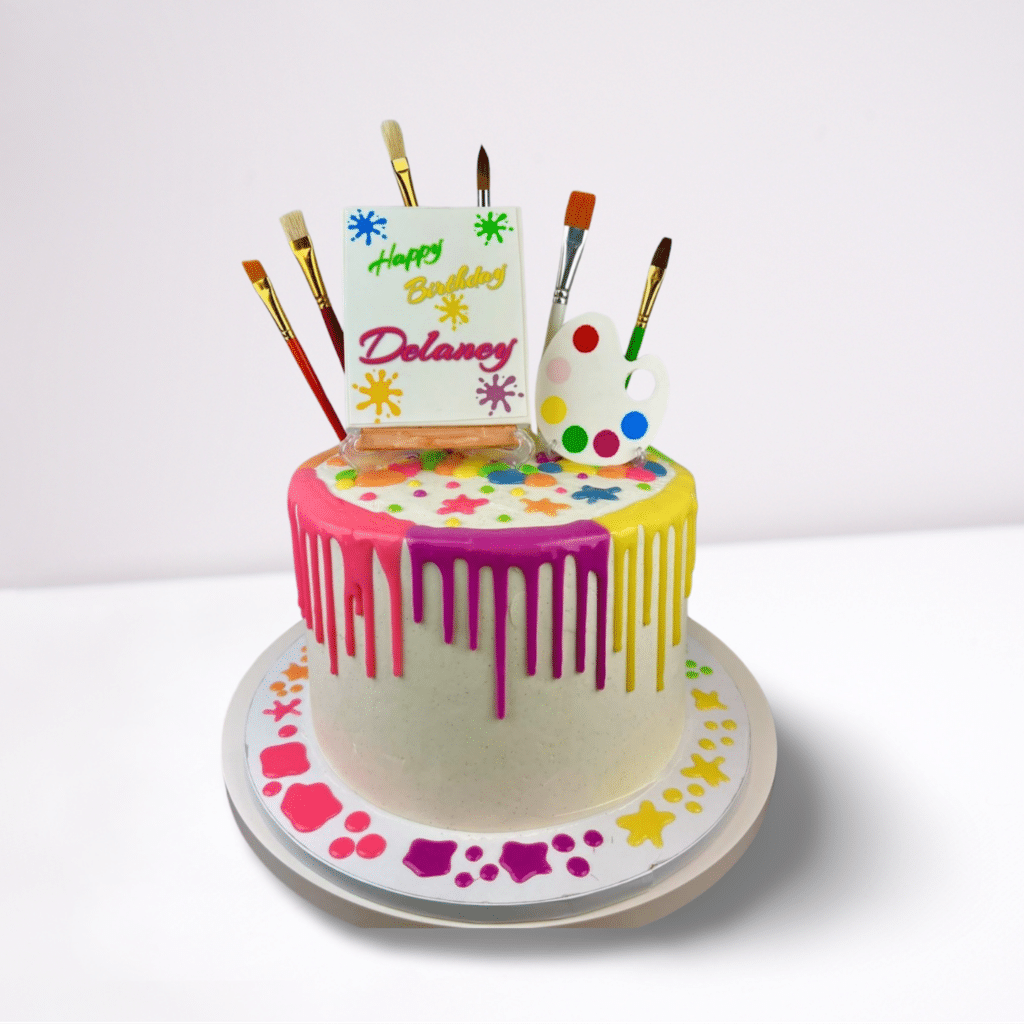 Paint Splatter Cake - The Dessert Tree